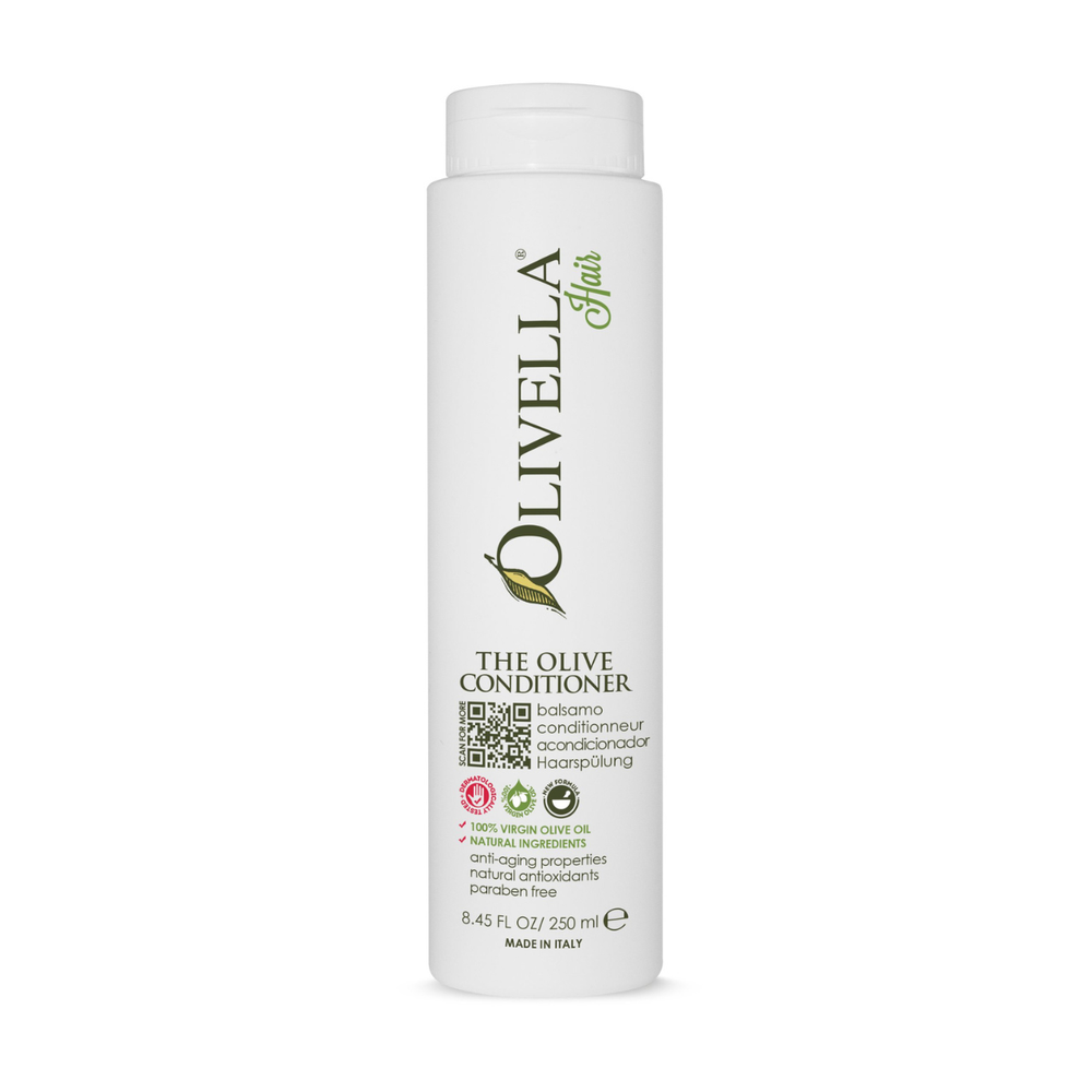 Olive Oil Conditioner from Olivella restores moisture & glow to hair